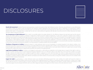 Debt Relief Welcome Packet | Alleviate Financial Solutions