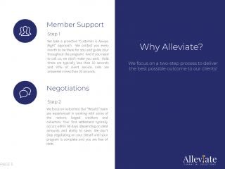 Debt Relief Welcome Packet | Alleviate Financial Solutions